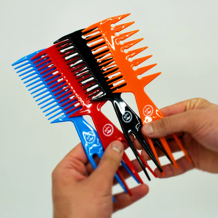 Rolda - Barber Hair Multi-Styling Pick Fish Comb | 3-in-1 Fish-tail Bo ...